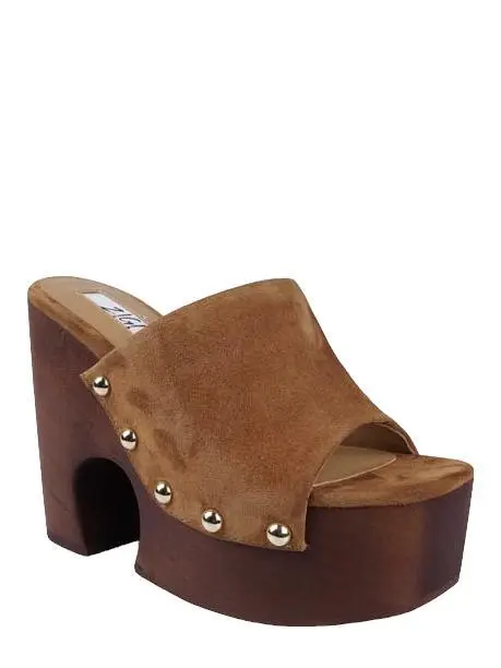 ZIGI Atlas Platform Slide Sandal - Tan Suede