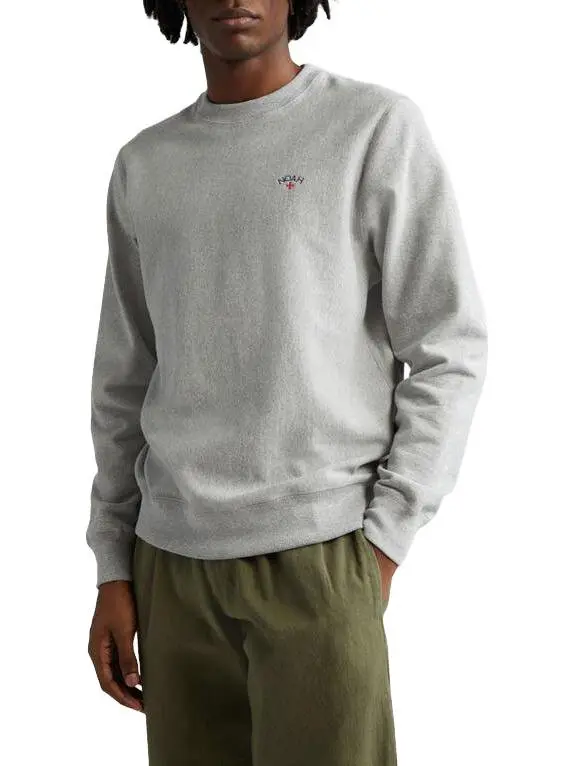 NOAH Classic French Terry Crewneck Sweatshirt - Heather Grey