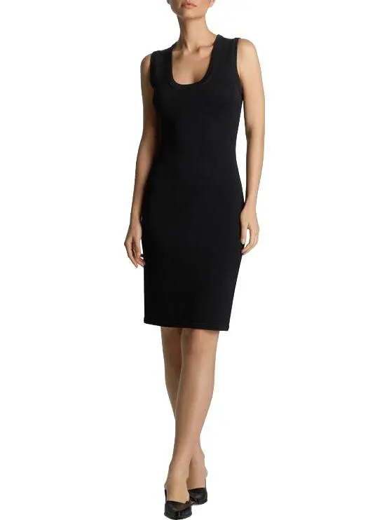St. John Santiago Knit Sleeveless Dress - Black