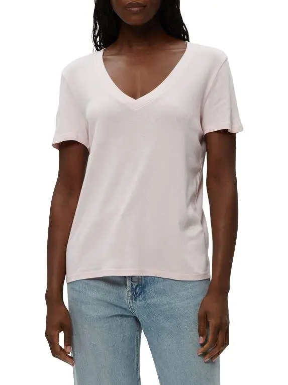 Michael Stars Dylan Classic V-neck T-shirt - Lychee