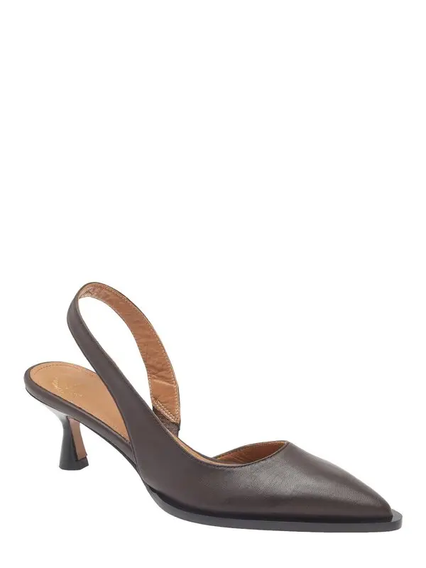 ATP ATELIER Desana Slingback D'orsay Pumps - Walnut
