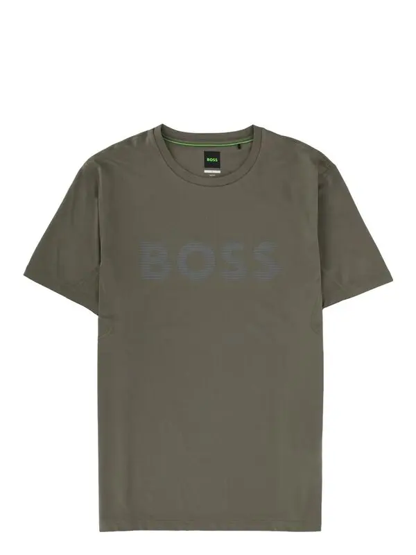 BOSS T-shirt With Logo - Green
