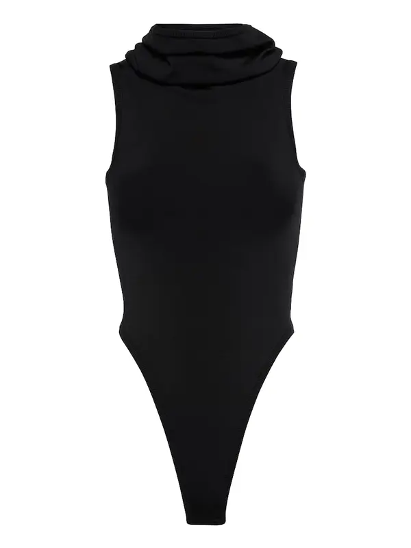 Alaïa Hooded Bodysuit - Black