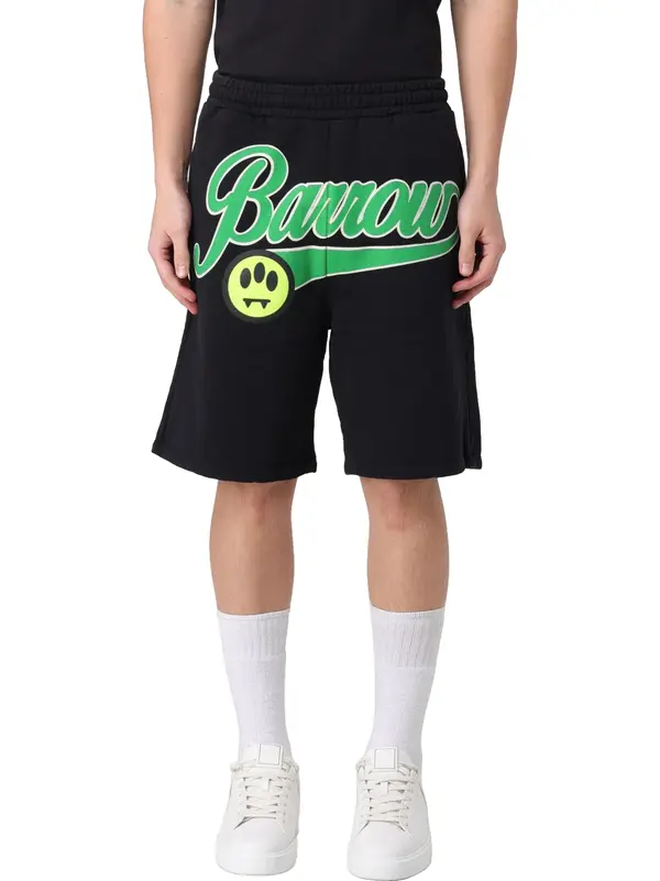 BARROW Printed Shorts - Black