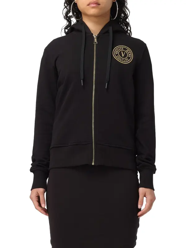 Versace Full Zip Sweatshirt - Black