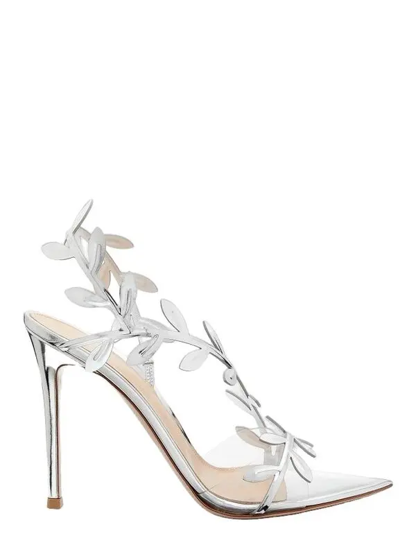 GIANVITO ROSSI Flavia 105mm Sandals - Silver