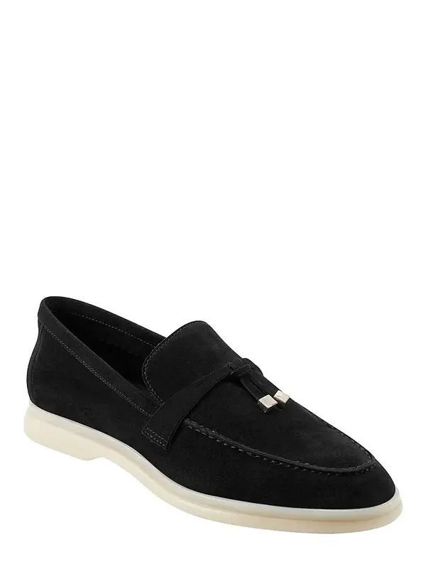 MARC FISHER LTD. Yanelli Suede Loafers - Black