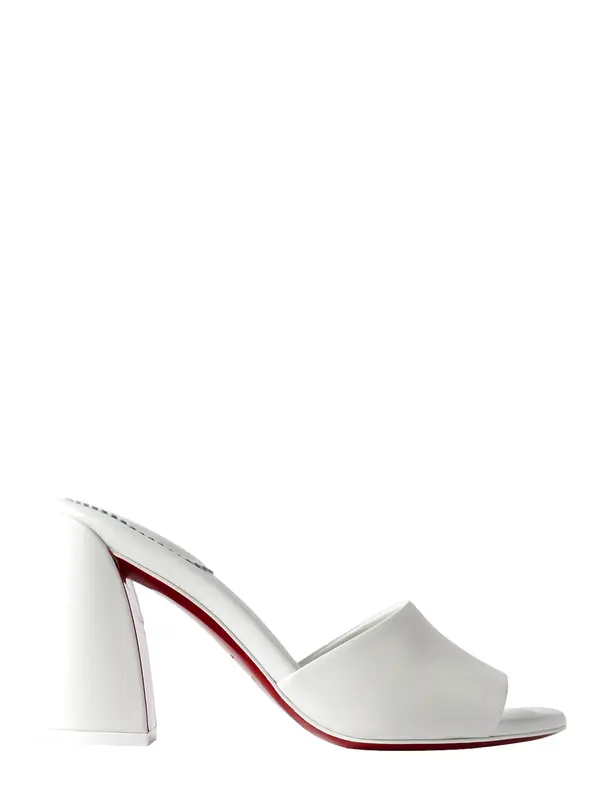 CHRISTIAN LOUBOUTIN Jane Leather Mules - White