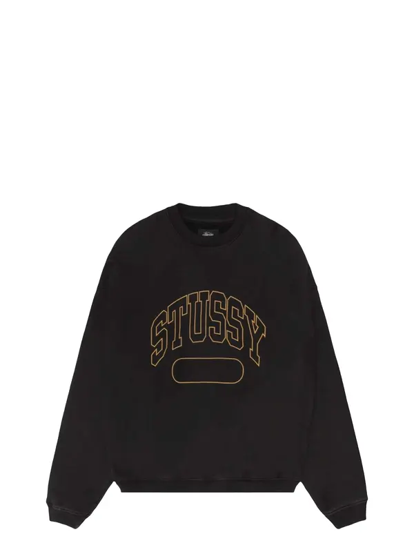 StÜssy Varsity Oversized Crewneck - Black