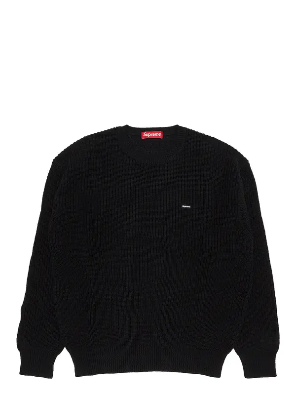 Supreme Small Box Ribbed Sweater - Black