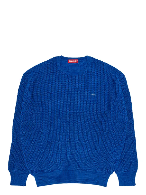 Supreme Small Box Ribbed Sweater - Blue