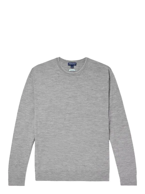 Peter Millar Excursionist Flex Merino Wool-blend Sweater - Gray