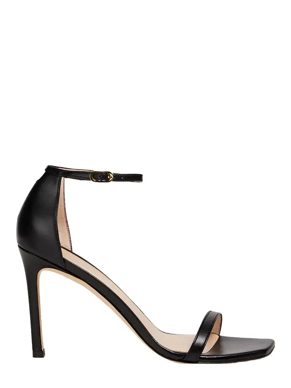 STUART WEITZMAN Leather Sandals - Black