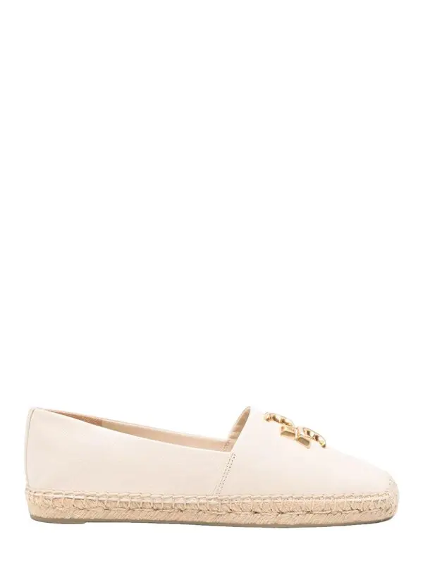Tory Burch Eleanor Leather Espadrilles - Neutrals