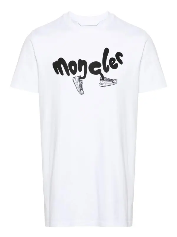 Moncler Logo-print Cotton T-shirt - White