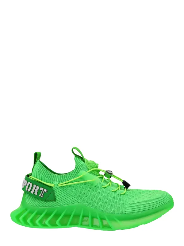 PLEIN SPORT Runner Knitted Sneakers - Green