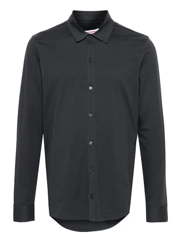 Orlebar Brown Giles Cotton Silk Shirt - Grey