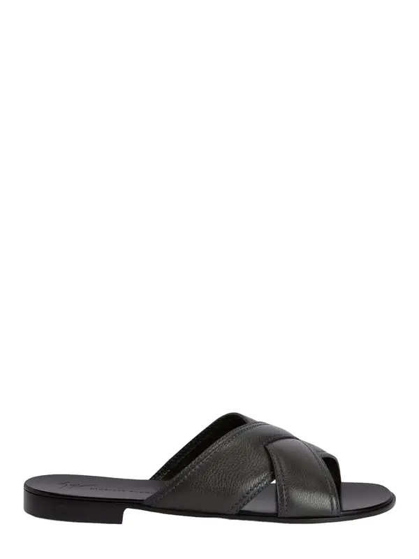 GIUSEPPE ZANOTTI Flavio Crossover-strap Sandals - Grey