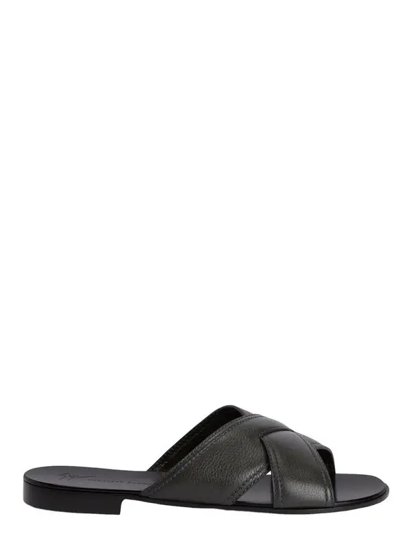 GIUSEPPE ZANOTTI Flavio Crossover-strap Sandals - Grey