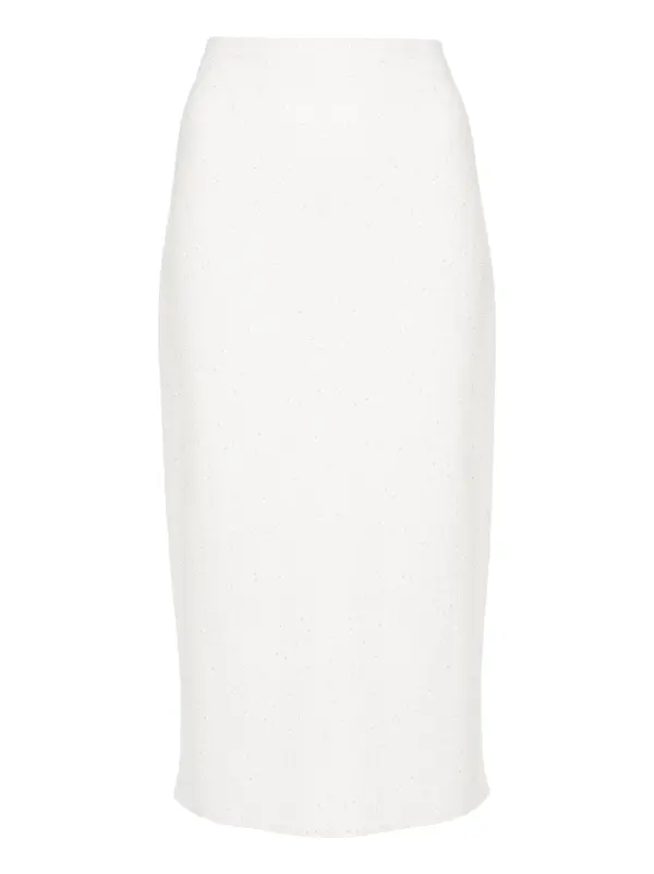 Fabiana Filippi Sequin-embellished Pencil Skirt - White
