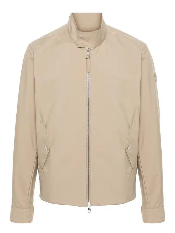 Moncler Chaberton Appliqué-logo Jacket - Neutrals