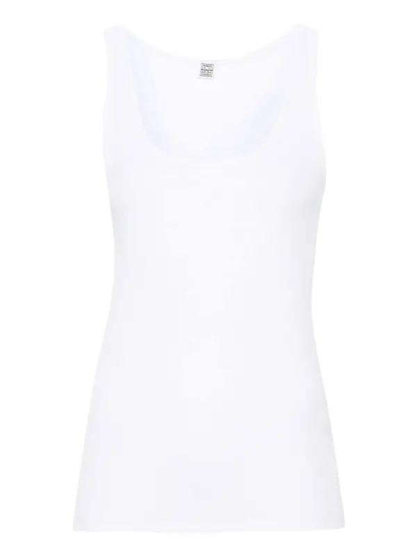 TOTEME Ribbed Tank Top - White