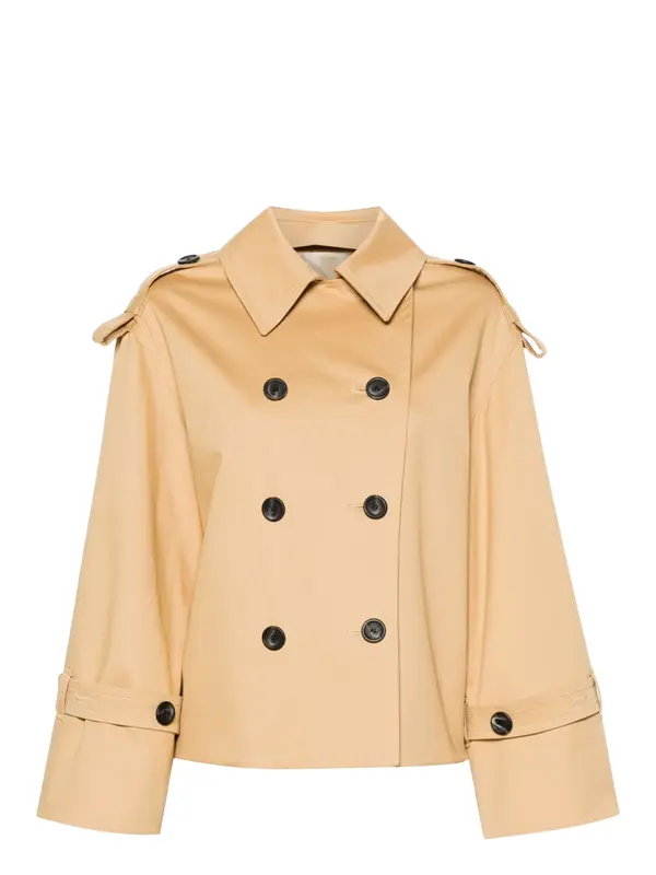 BY MALENE BIRGER Alisandra Double-breasted Trench Jacket - Neutrals