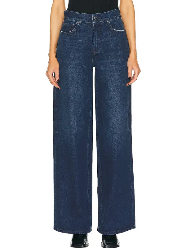 GRLFRND Angelina Baggy Slouch Jeans - Ryman Blue