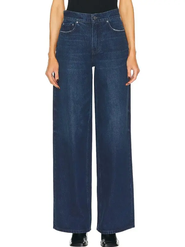 GRLFRND Angelina Baggy Slouch Jeans - Ryman Blue