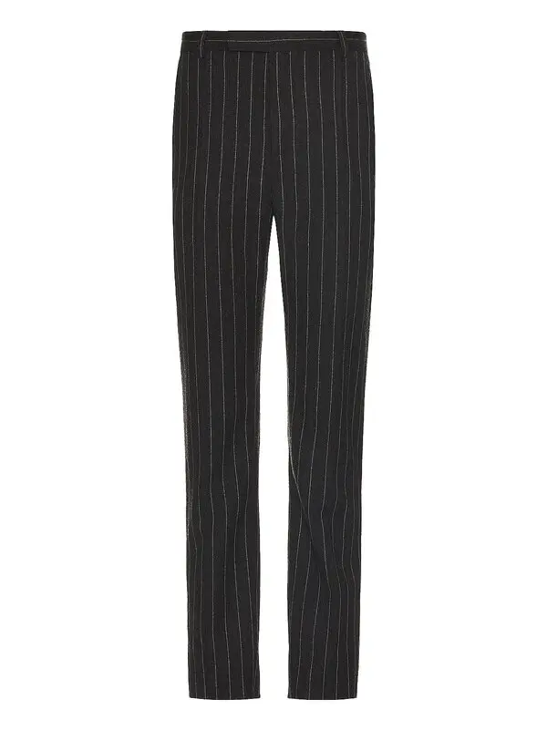 Saint Laurent Pantalons Taille Hau - Anthracite Craie