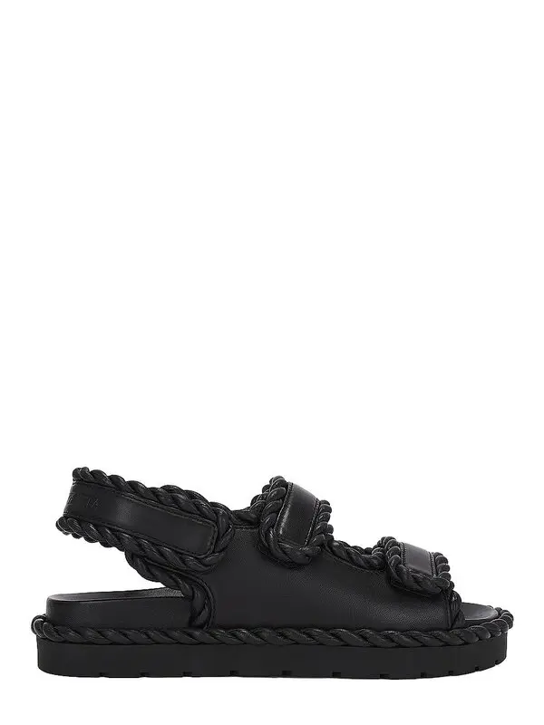 Bottega Veneta Jack Flat Sandal - Black