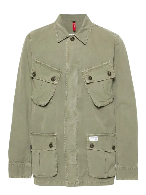 FAY Jungle Cotton Shirt Jacket - Green