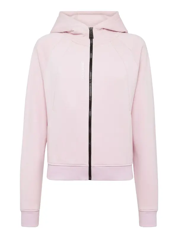 PLEIN SPORT Zip-up Hooded Jacket - Pink