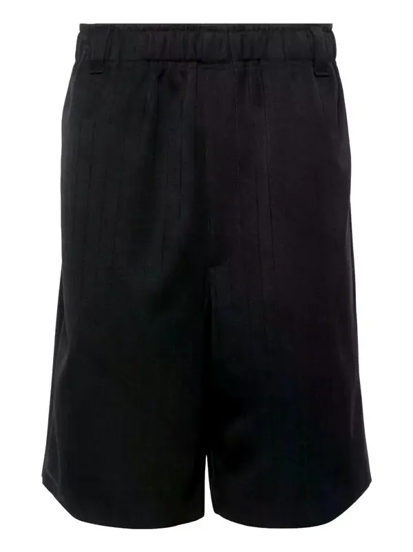 Jacquemus Le Bermuda Juego Wool Shorts - Black