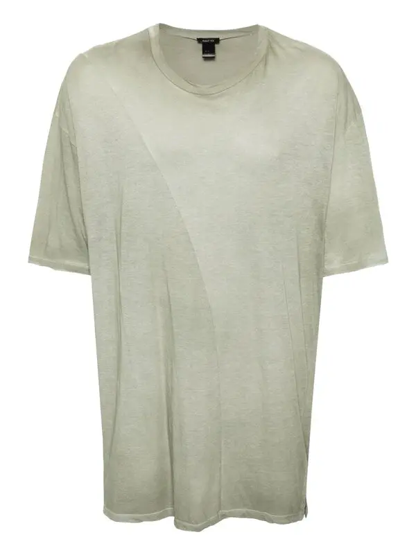 Avant Toi Drop-shoulder Mélange T-shirt - Green
