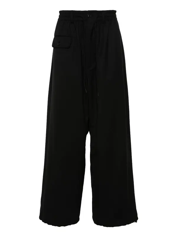 Y3 Wide-leg Trousers - Black