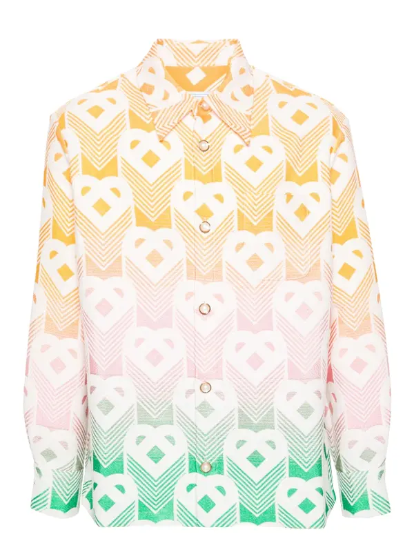 Casablanca Terrycloth-effect Shirt Jacket - Yellow