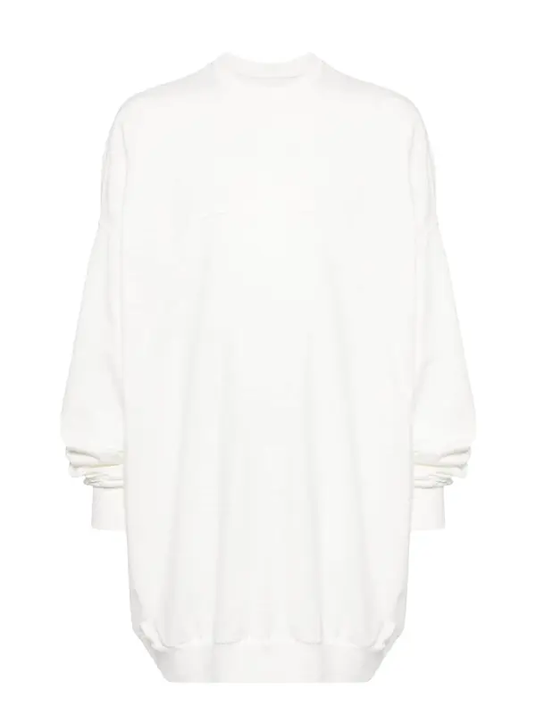 Rick Owens Oversized Cotton Sweatshirt - White
