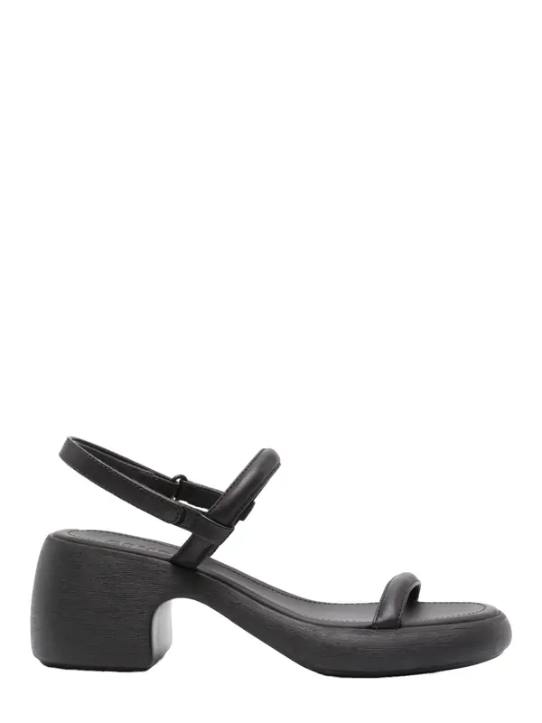 Camper Thelma 65mm Leather Sandals - Black