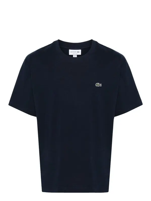 Lacoste Logo-patch Cotton T-shirt - Blue