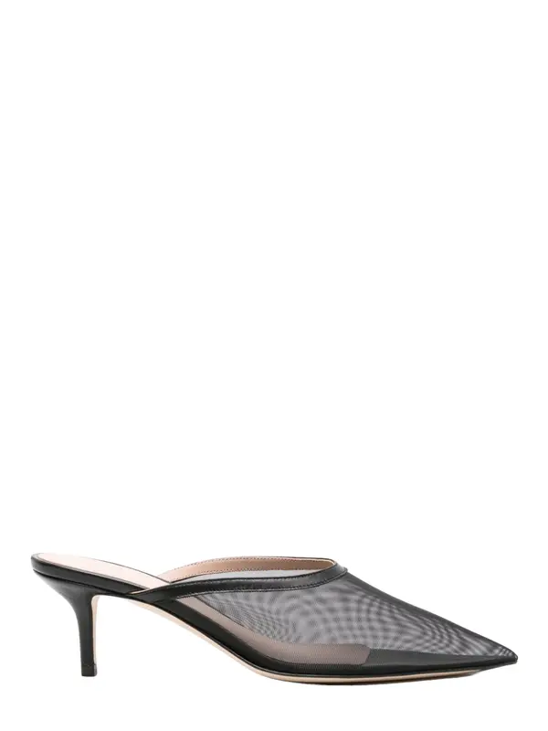 SCAROSSO Laura 60mm Mules - Black