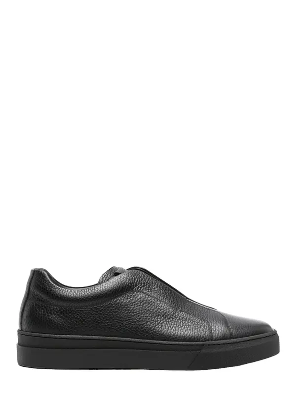 SCAROSSO Luca Leather Sneakers - Black
