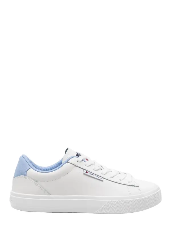 Tommy Hilfiger Cupsole Leather Sneakers - White