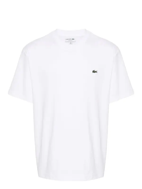 Lacoste Logo-patch Cotton T-shirt - White