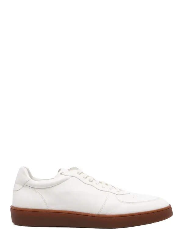 SCAROSSO Agostino Leather Sneakers - White