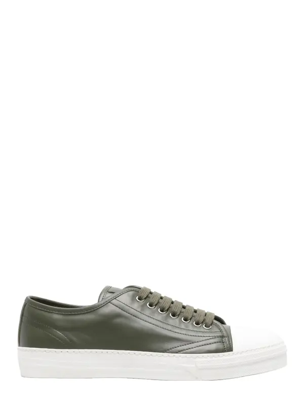 SCAROSSO Leather Sneakers - Green