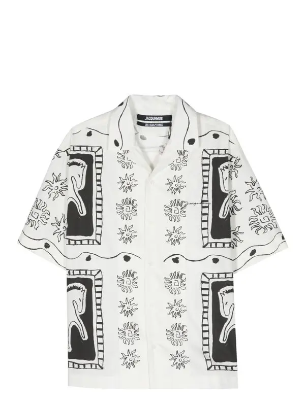 Jacquemus La Chemise Jean Cotton Shirt - White