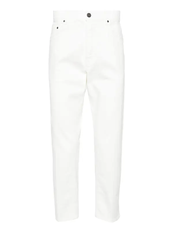 LARDINI Tapered-leg Jeans - White