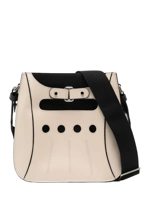 Perrin Cabbie Leather Crossbody Bag - Neutrals