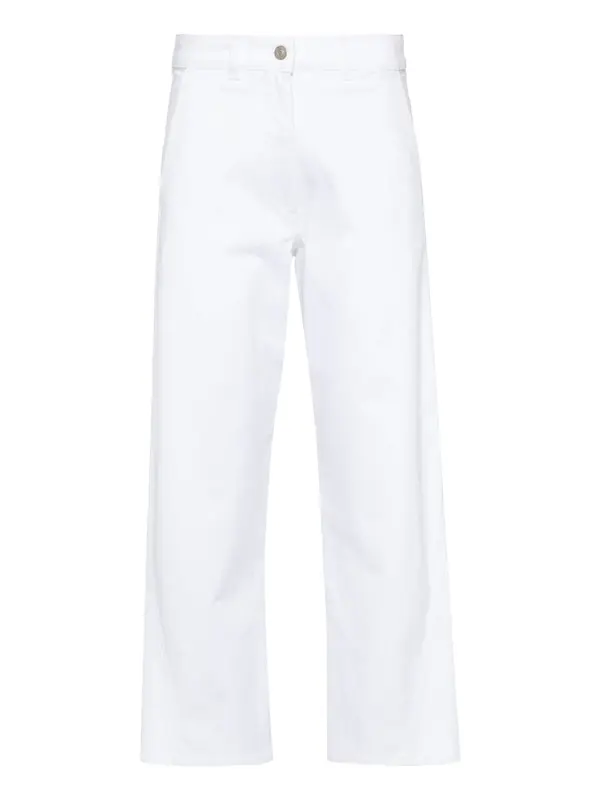 Fabiana Filippi High-rise Straight-leg Denim - White